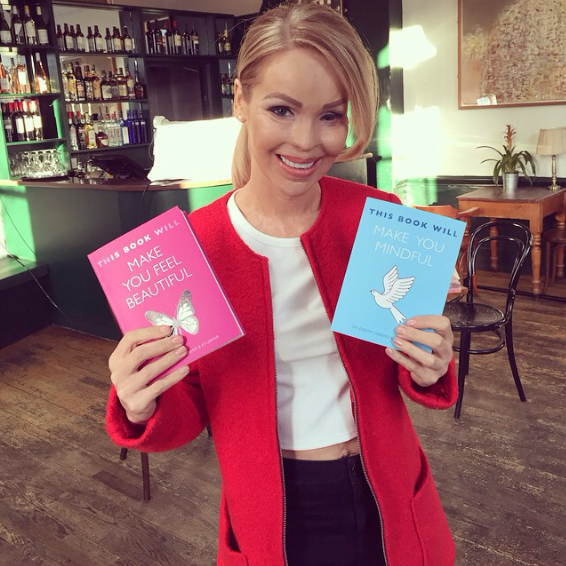 Katie Piper pictured with my new books!